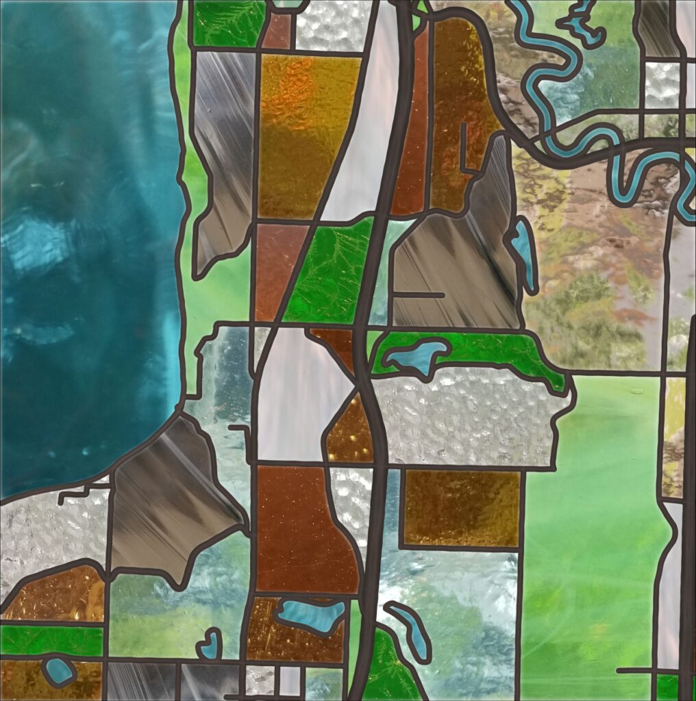 Stained glass map – Kate Leroux · Cartographer